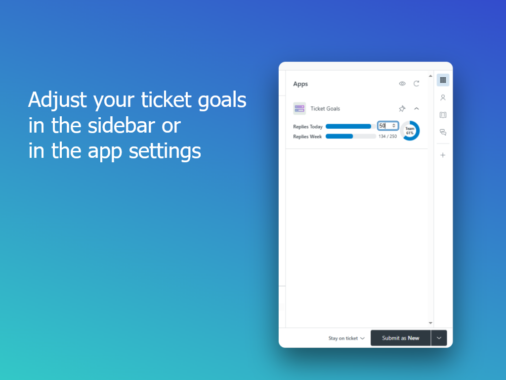 Ticket Goals App Integration with Zendesk Support